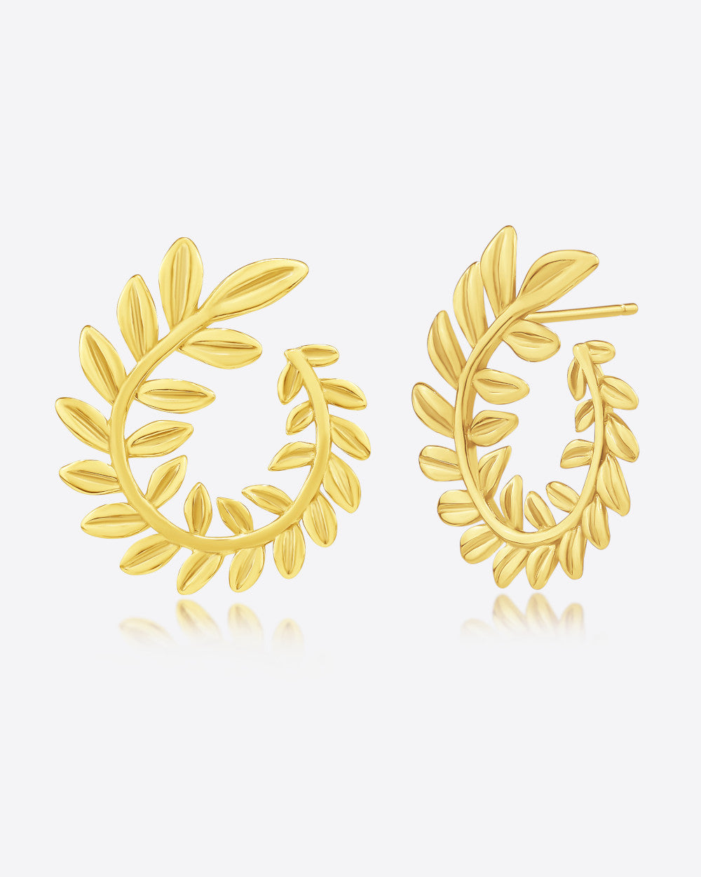 Damen Ohrringe Silber 925 vergoldet 'Lori', goldene Ohrstecker ...